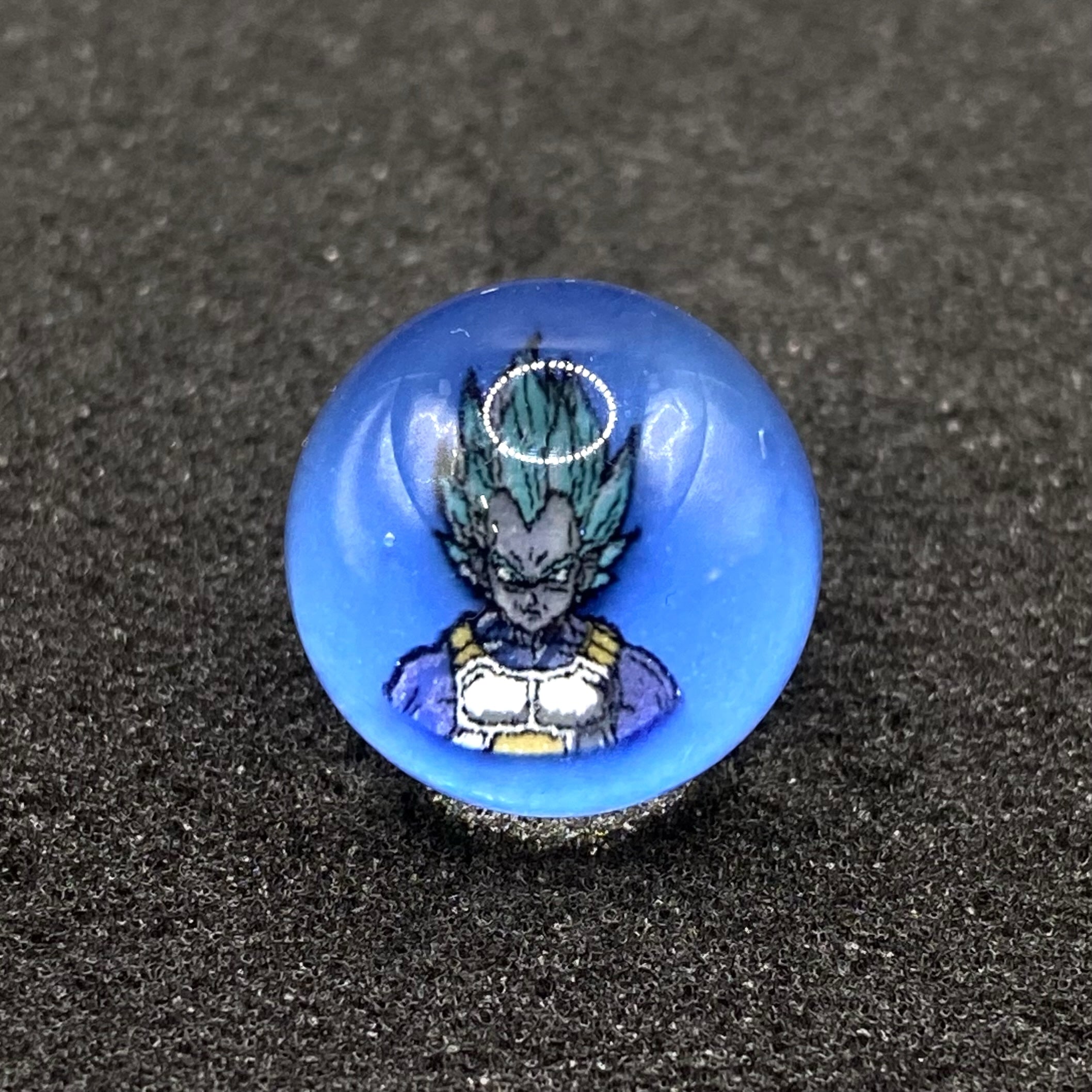 Dragon Ball Z Super Vegeta Marble Top by Keys Glass – Gee West Glass