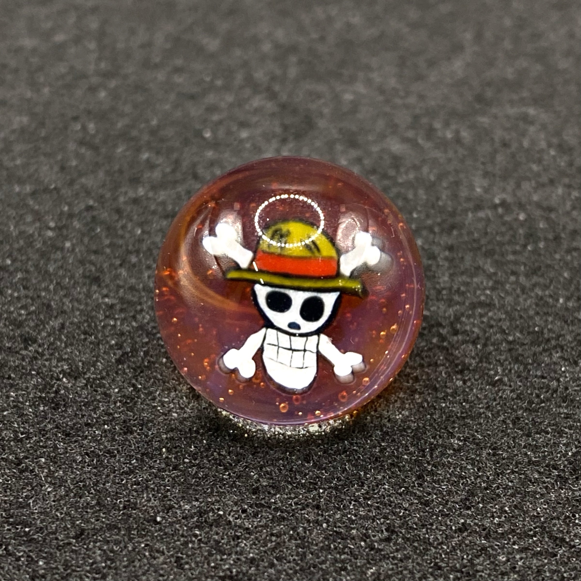 One Piece Skull Marble Top by Keys Glass – Gee West Glass