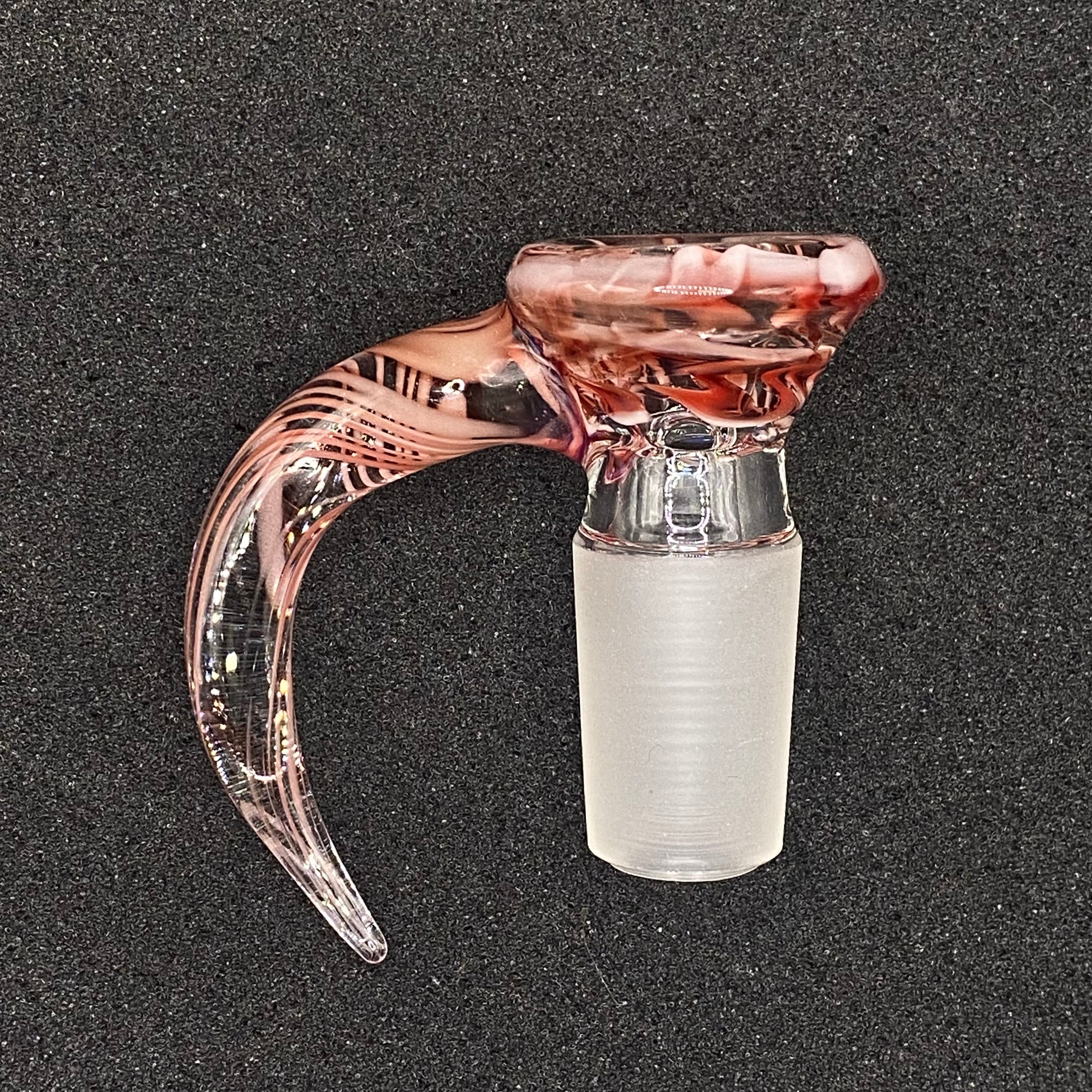 18mm Rewig Glass Bowl Slide – 4 Hole by CW Glass Art – Gee West Glass
