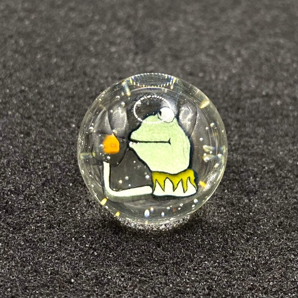 Kermit The Frog Marble Top by Keys Glass – Gee West Glass