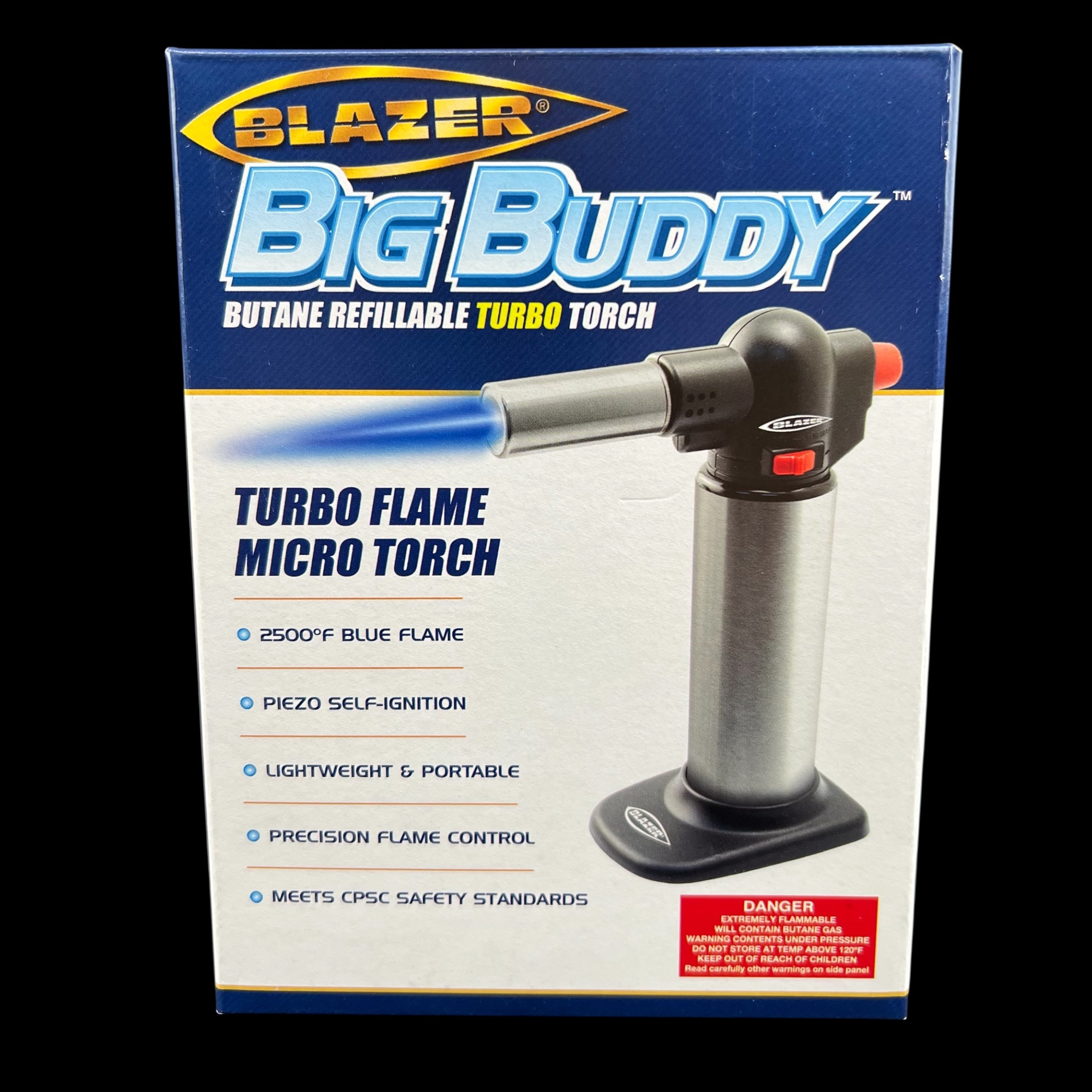 Blazer Big Buddy Torch Lighter - Black – Gee West Glass