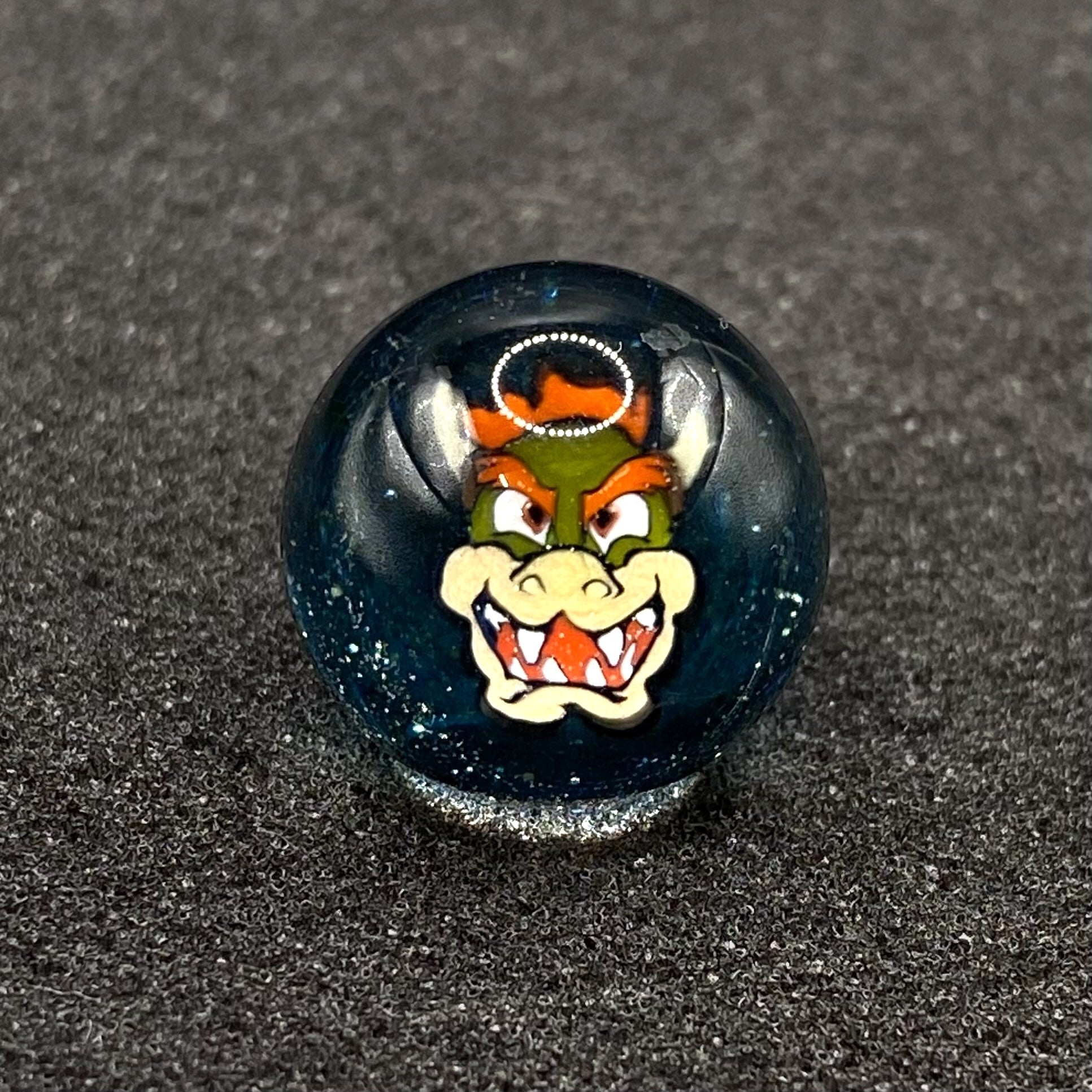 Bowser aka King Koopa Marble Top by Keys Glass – Gee West Glass