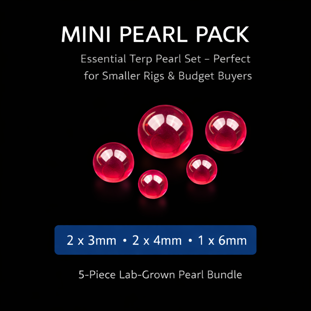 Ruby Mini Pearl Pack – Terp Pearl Set (5-Piece) – Gee West Glass
