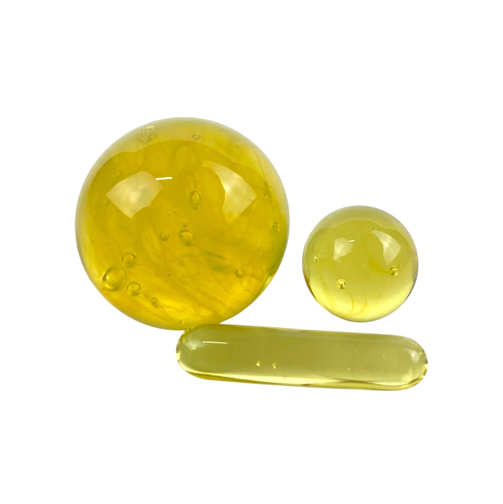 CW Glass Art Marble Set - 3pc – Gee West Glass