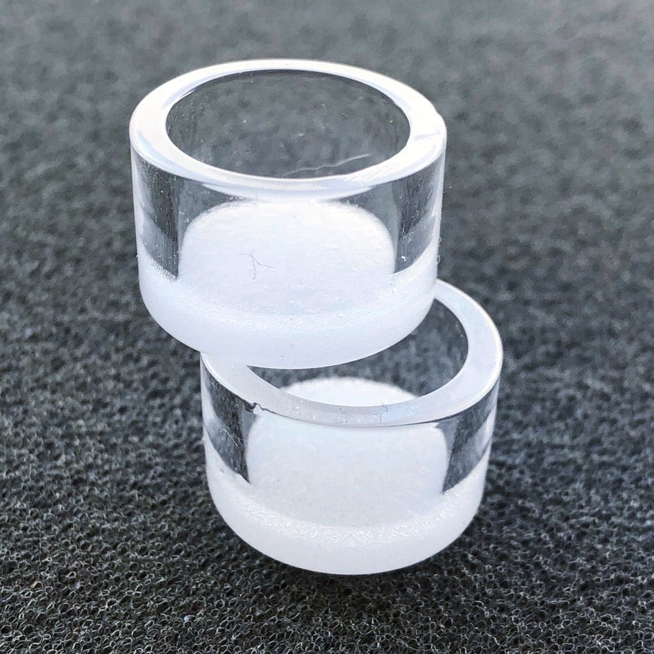 Quartz Opaque Bottom Insert for Bangers – Heat Retention Dab Insert (1 ...